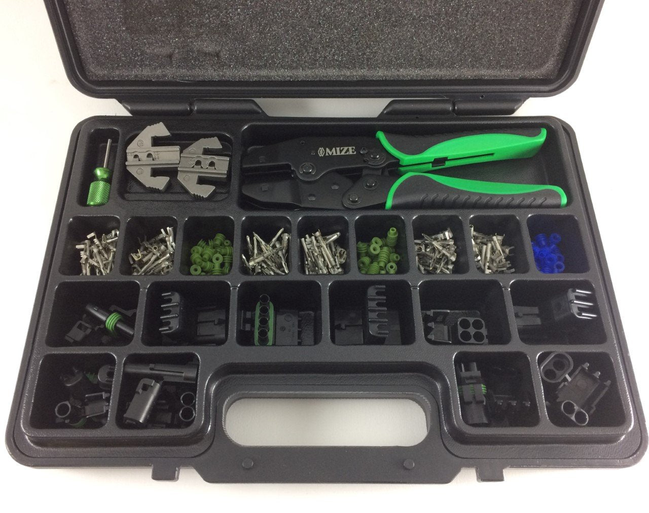 Mize Wire WPK220 220 Pc Weather Pack Connector Kit w/ Crimp Tool ...